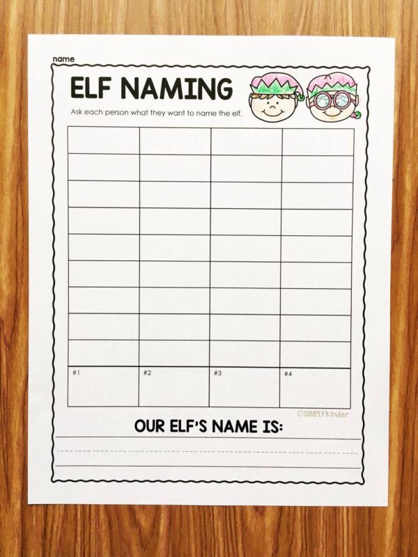 Elf Antics & Elf Naming Freebie! - Simply Kinder
