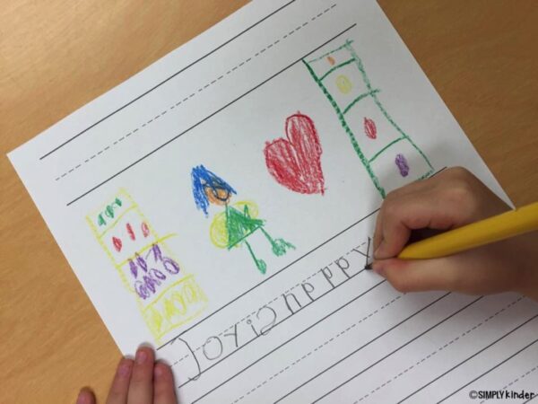 Inside Out Writing Activity - Simply Kinder
