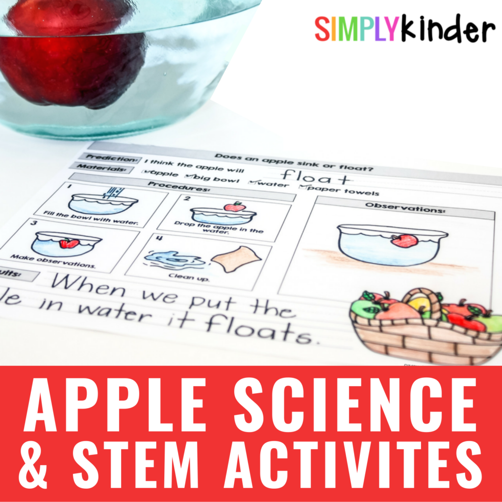 Apple Science and Stem Activities - Simply Kinder