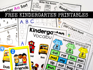 Free Kindergarten Activities and Worksheets - Simply Kinder
