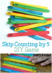 Skip Counting by 5 DIY Game - Simply Kinder