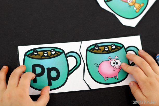 Initial Sounds Hot Cocoa Puzzles - Simply Kinder