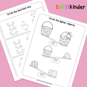 Easter Comparison Printable - Simply Kinder