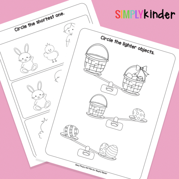 Easter Comparison Printable - Simply Kinder