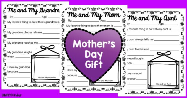 Mother's Day Questionnaires - Simply Kinder
