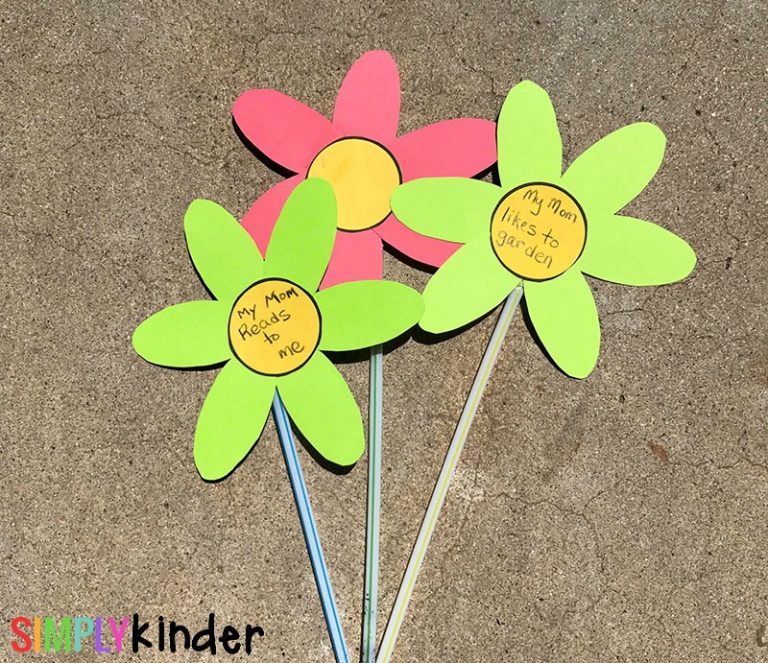 Mother's Day Spring Flower Craft for Kids - Simply Kinder