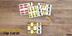 Back-To-School Counting Clip Cards - Simply Kinder