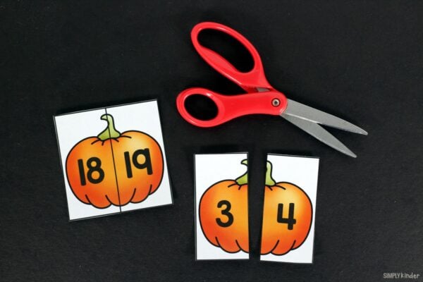 Pumpkins Number Free Printable - Simply Kinder