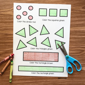 Free Printable 2D Shape Tree - Simply Kinder