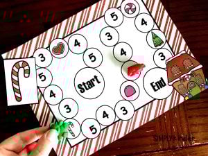 Here's a Free Adding Within Five Christmas Game