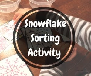 Snowflake Sorting Activity - Simply Kinder