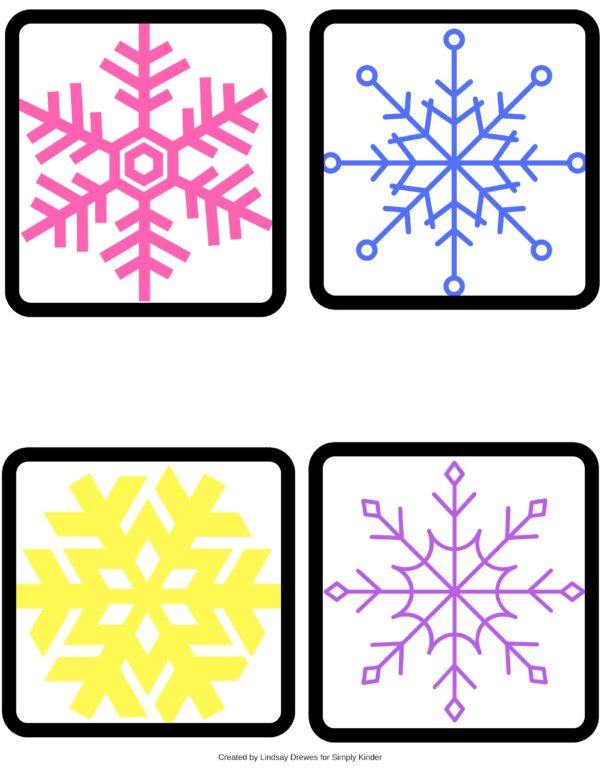 Snowflake Sorting Activity - Simply Kinder