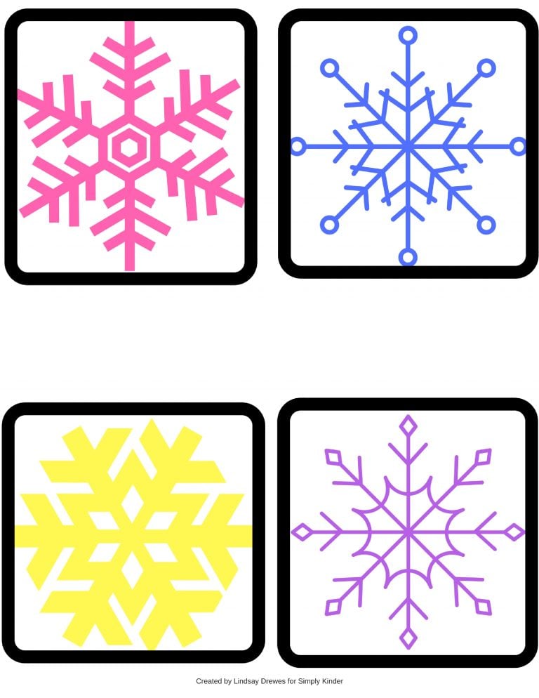 Snowflake Sorting Activity - Simply Kinder