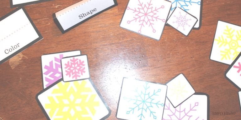 Snowflake Sorting Activity - Simply Kinder