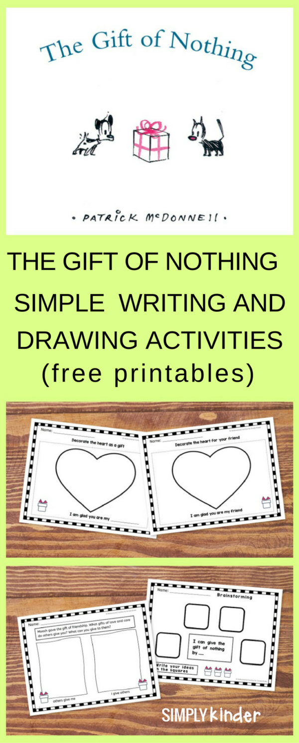 The Gift of Nothing: Simple Writing and Drawing Activities - Simply Kinder