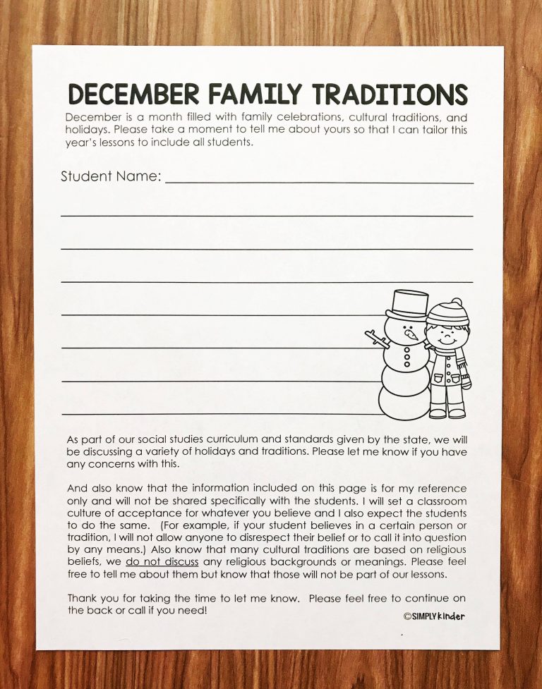 Free December Family Flyers - Simply Kinder