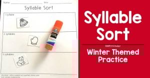 Syllable Sort - Free - Simply Kinder