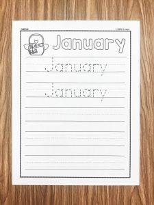 January Writing Printables - Simply Kinder