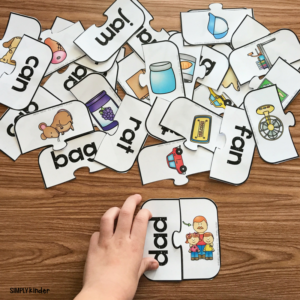 Free Printable CVC Short A Puzzles - Simply Kinder