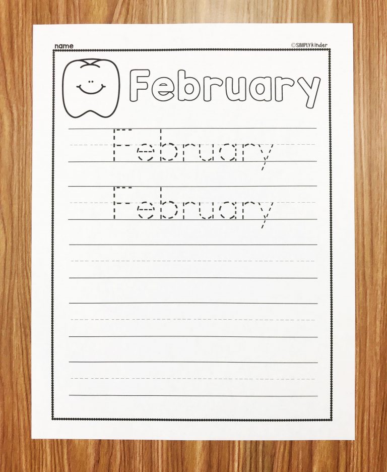 Learn to Write February - Simply Kinder