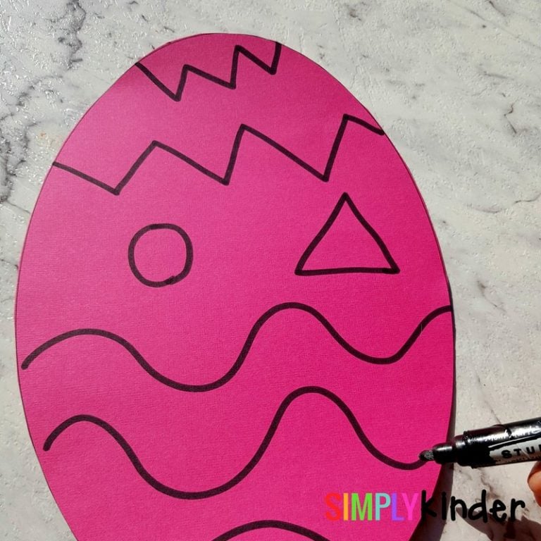 Ripped Paper Easter Egg Collage - Simply Kinder