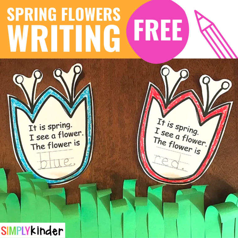 Spring Flowers Writing Activity - Simply Kinder