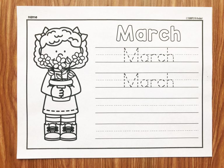 Free March Printable - Simply Kinder