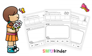 Free Spring Sight Word Practice Sheets for Kindergarten - Simply Kinder