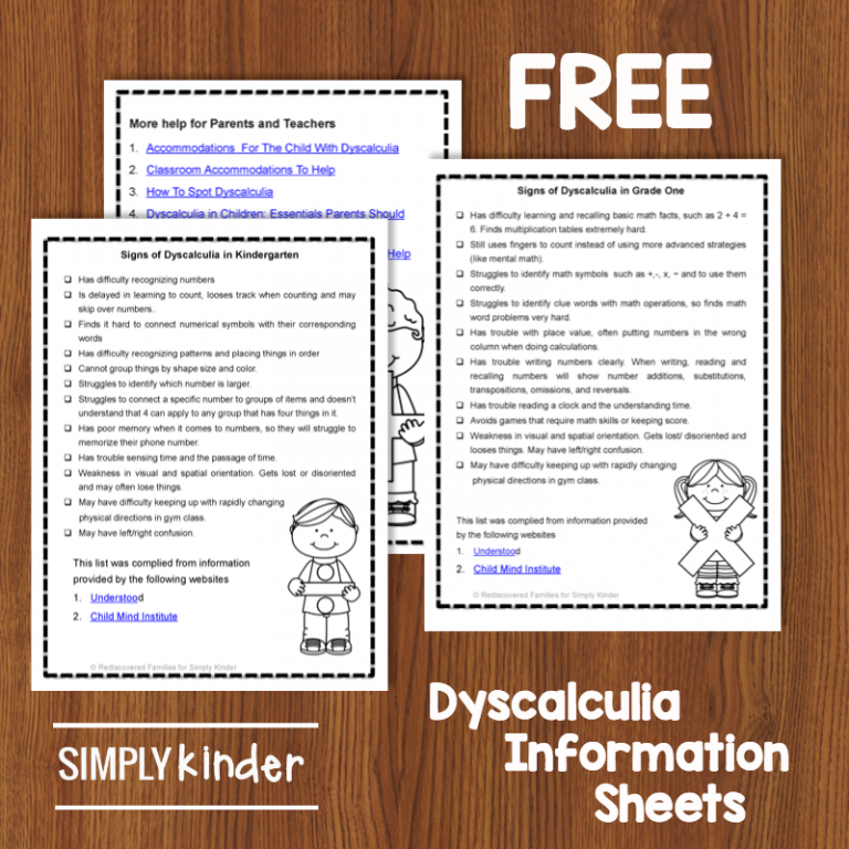 Signs And Symptoms of Dyscalculia: A Mathematical Learning Disability ...
