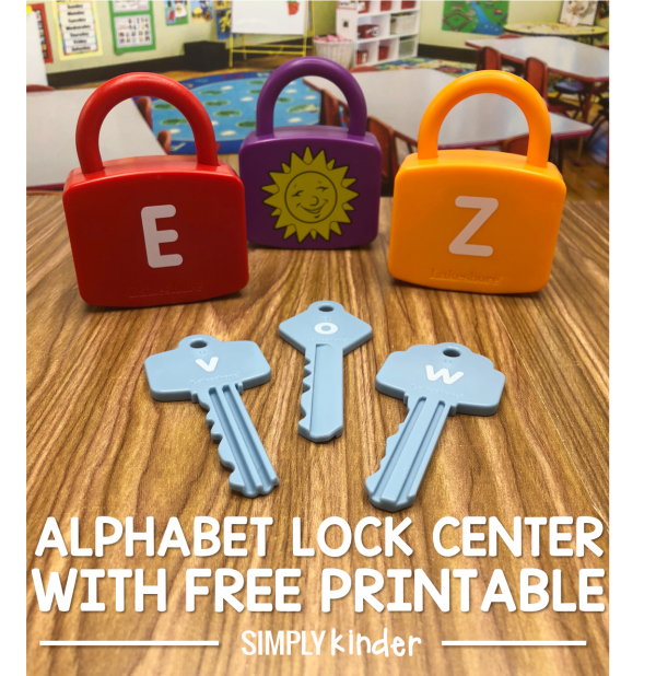 Alphabet Lock Center - Simply Kinder