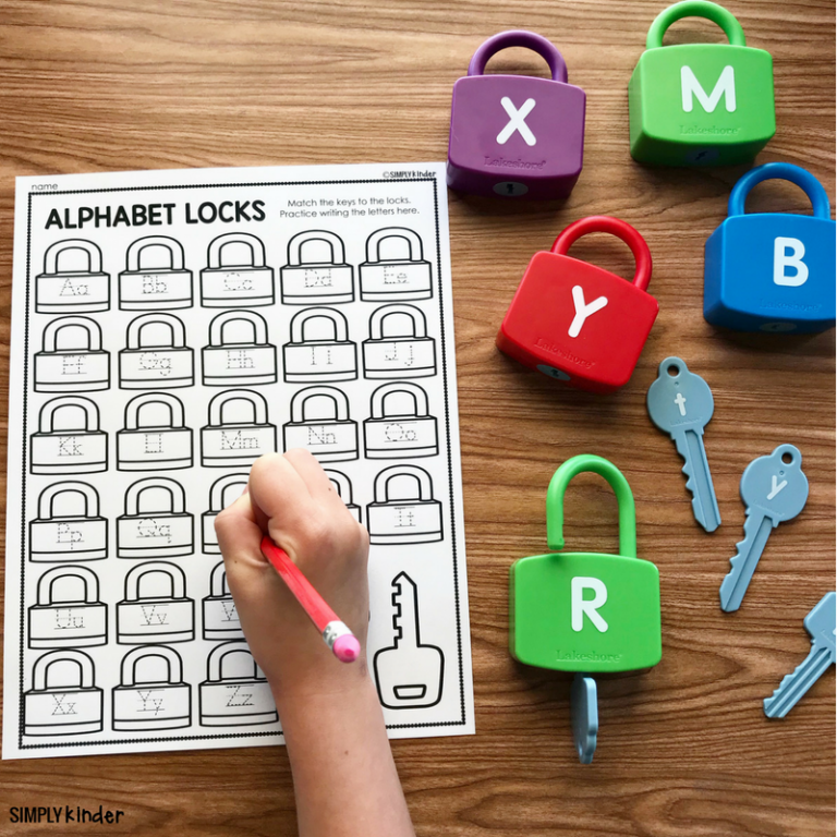 Alphabet Lock Center - Simply Kinder