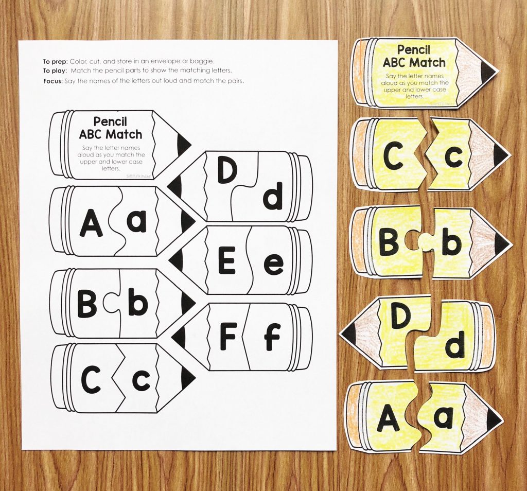 Kindergarten Homework - First Quarter - Simply Kinder