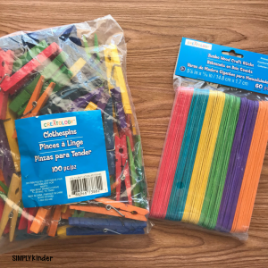 Clothespin Name Practice - Simply Kinder