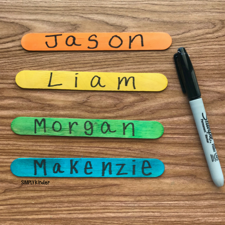 Clothespin Name Practice - Simply Kinder