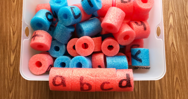 5 Ways To Use Pool Noodle Letters - Simply Kinder