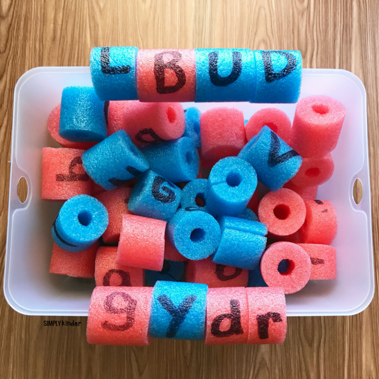 5 Ways To Use Pool Noodle Letters - Simply Kinder