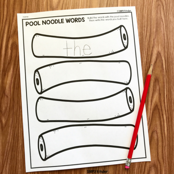 5 Ways To Use Pool Noodle Letters - Simply Kinder