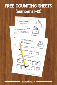 FREE Back To School Counting WorkSheets For Kindergarten - Simply Kinder