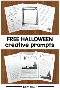 FREE Halloween Creative Prompts For Young Learners - Simply Kinder