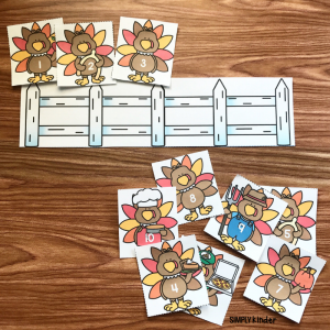 Ten Turkeys Counting Activity - Simply Kinder