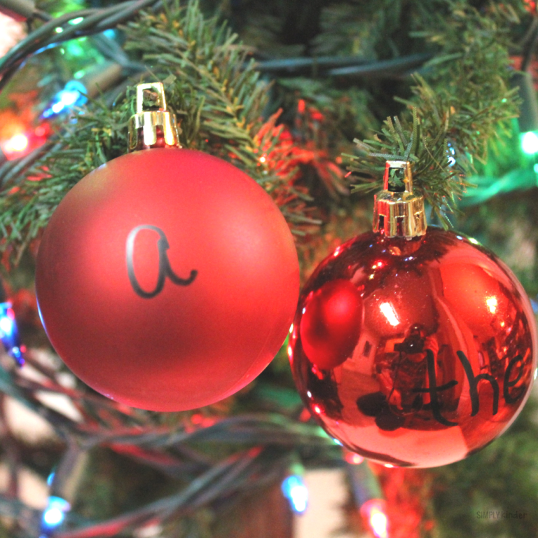 Ornament Sight Words - Simply Kinder