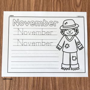Free November Printable - Simply Kinder