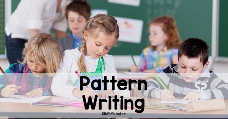 Pattern Writing: How-to with a FREE printable - Simply Kinder