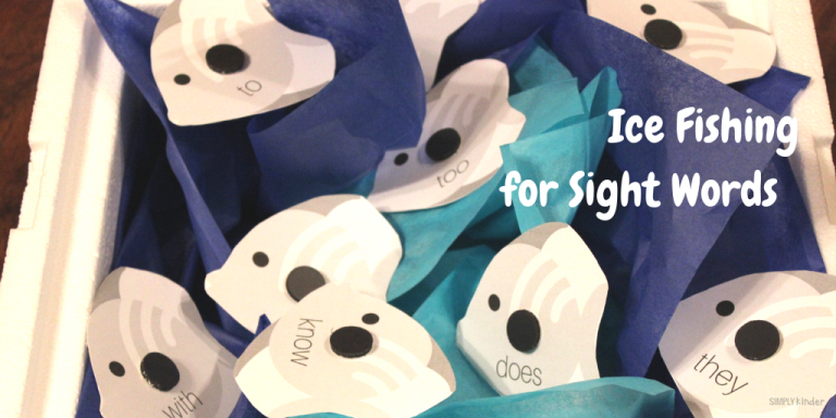 Ice Fishing For Sight Words - Simply Kinder