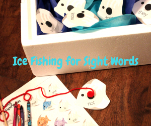 Ice Fishing For Sight Words - Simply Kinder