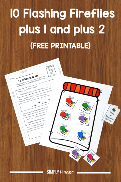 Math Activity with Ten Flashing Fireflies - Simply Kinder