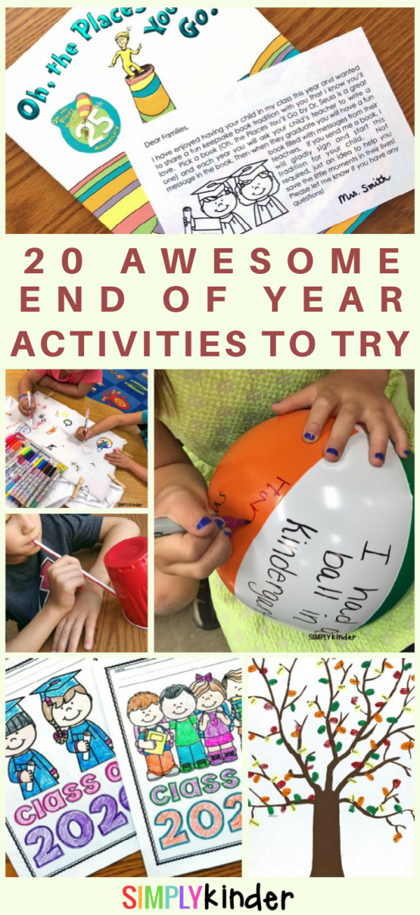21 Awesome End Of Year Activities Your Kinders Will Love - Simply Kinder