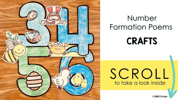 Number Poems Crafts, Number Formation Poems, Number Formation Rhymes ...