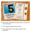 Number Posters with Poems & Crafts, Number Line, Number Writing ...