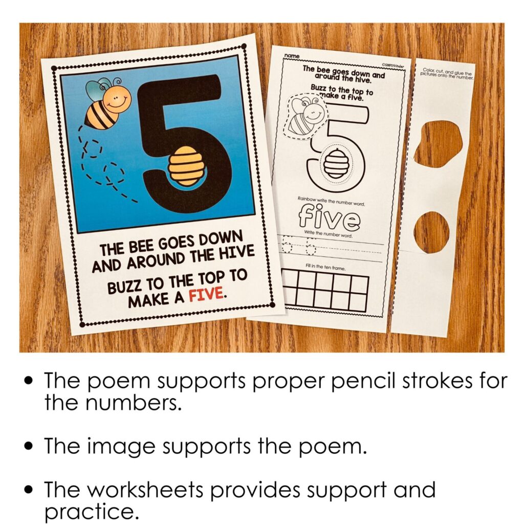Number Posters with Poems & Crafts, Number Line, Number Writing ...